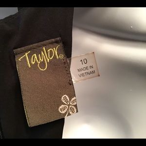 Taylor | Dresses | Taylor Beautiful Black Floor Length Dressy Dress ...